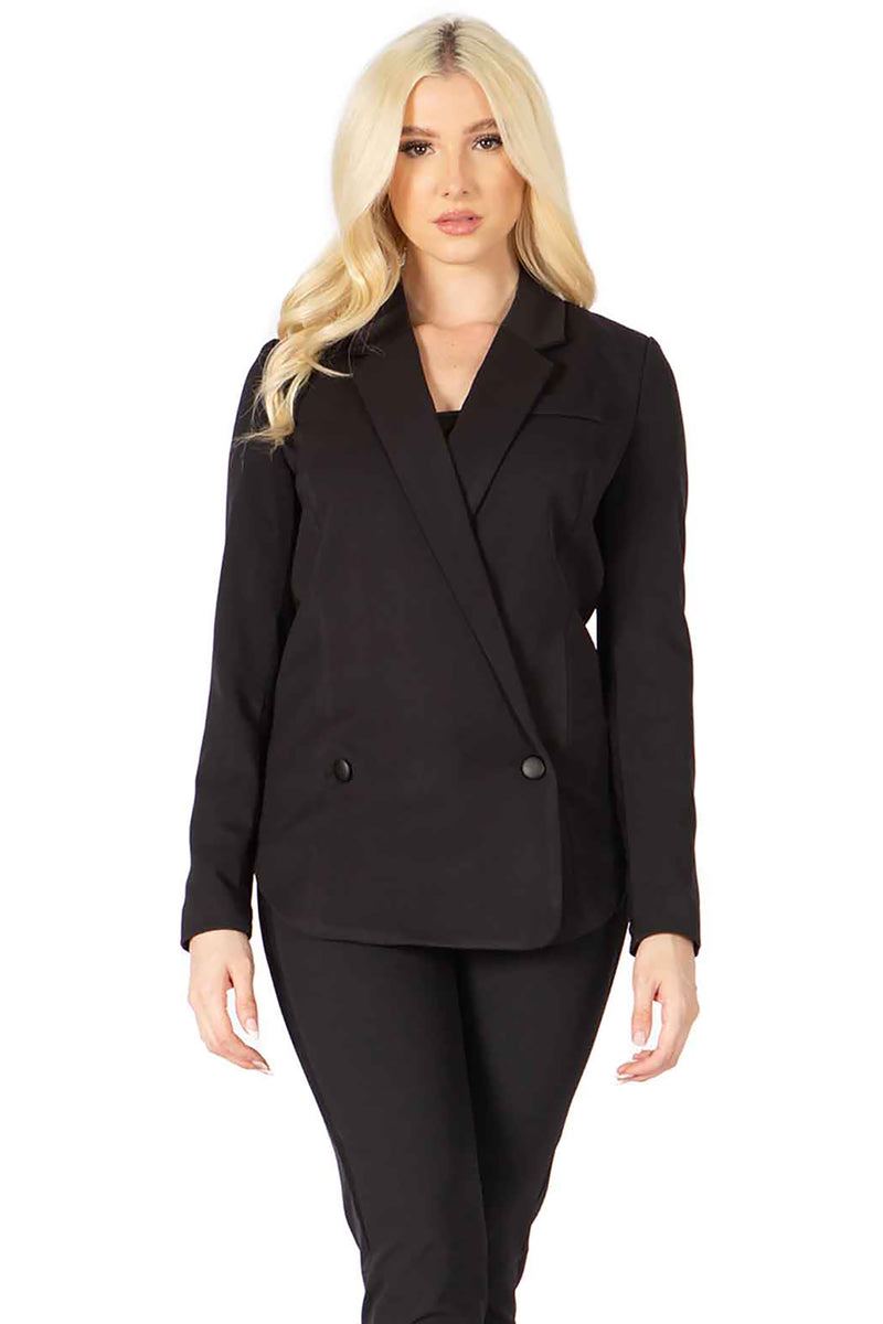Rush Double Breasted Notch Collar Blazer – Vertigo